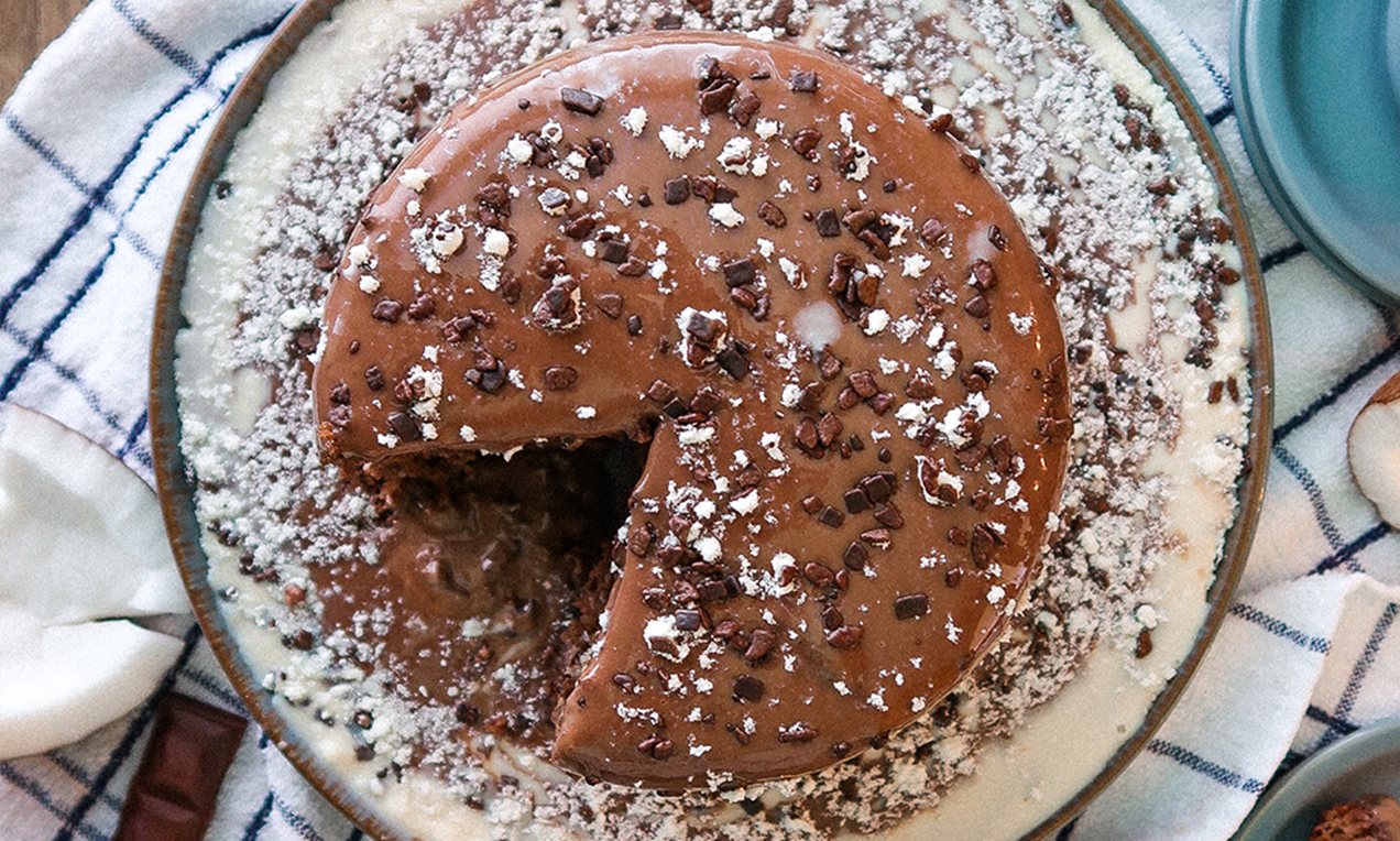 Bolo Tsunami de Chocolate com Coco Receita | Dr. Oetker