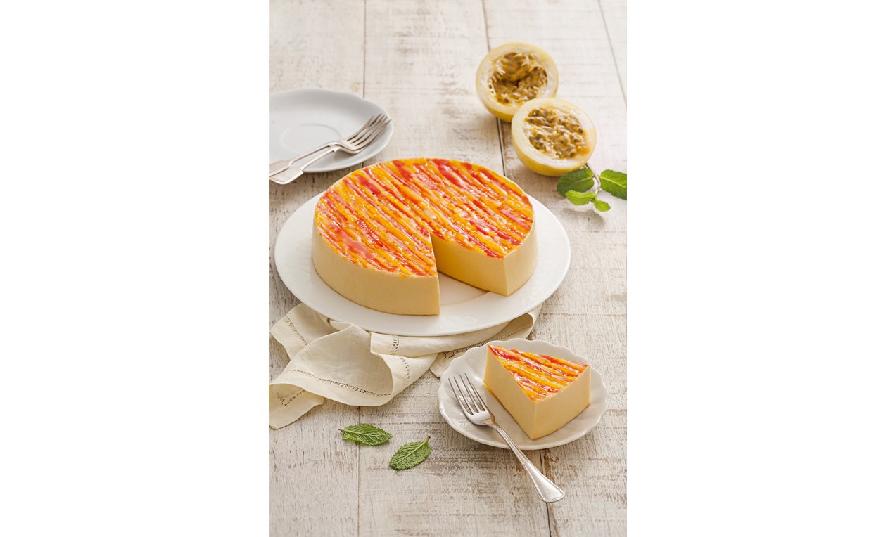 Torta Tropical de Maracujá com Gelatina de Frutas Receita | Dr. Oetker