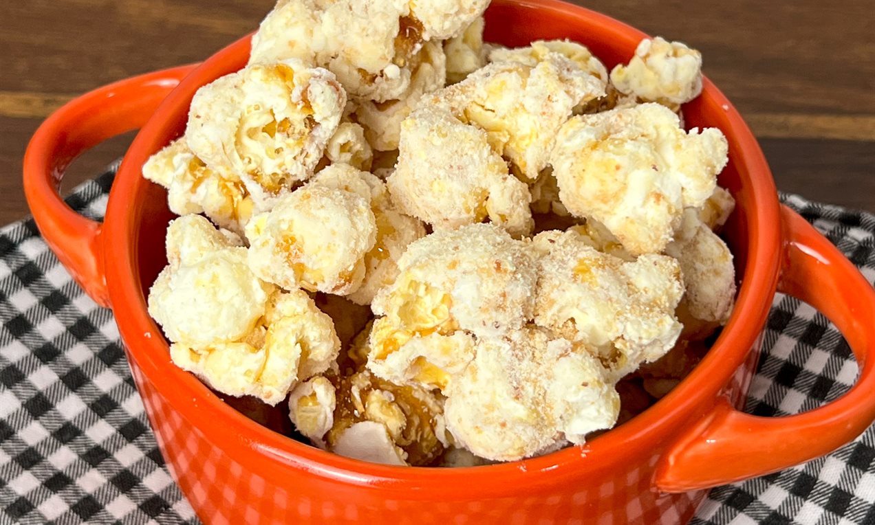 Pipoca Gourmet de Paçoca Receita | Dr. Oetker