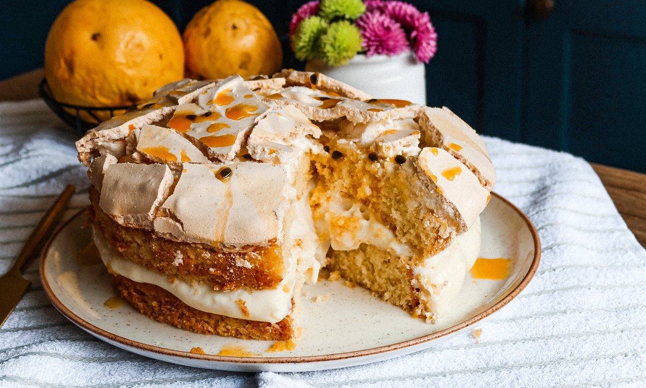Bolo Merengue de Maracujá Receita | Dr. Oetker