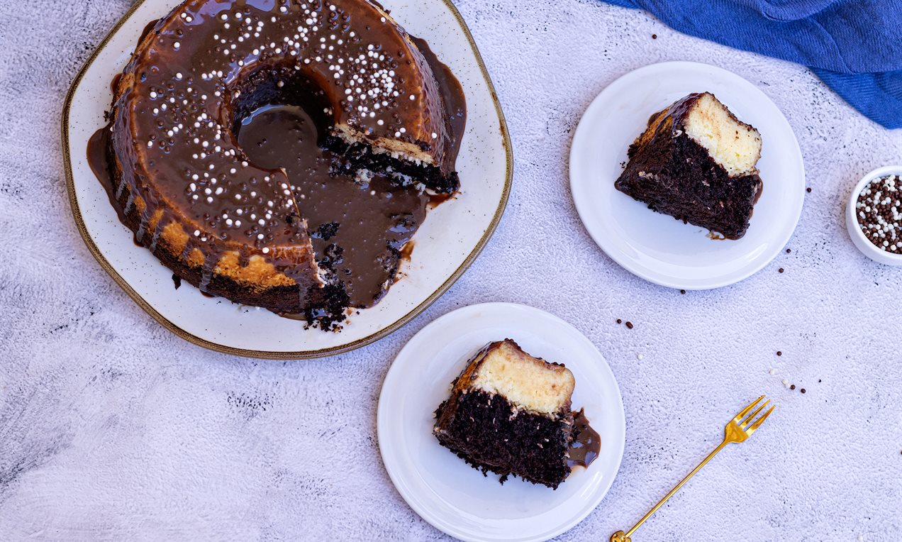 Bolo Bomba de Chocolate e Coco Receita | Dr. Oetker